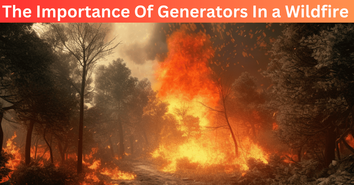 Wildfire Preparedness: Role Of Portable Generators In Evacuations